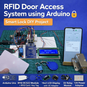 RFID Door Access System using Arduino 🔐 | Smart Lock DIY Project ...